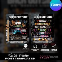 EDITABLE Club Flyer Template, Event Flyer, Night Party Invite Flyer ...