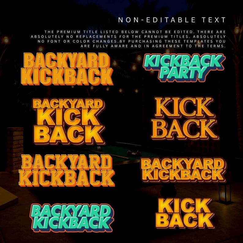 Editable Kickback Party Flyer Templates, Backyard Event (canva) - Etsy
