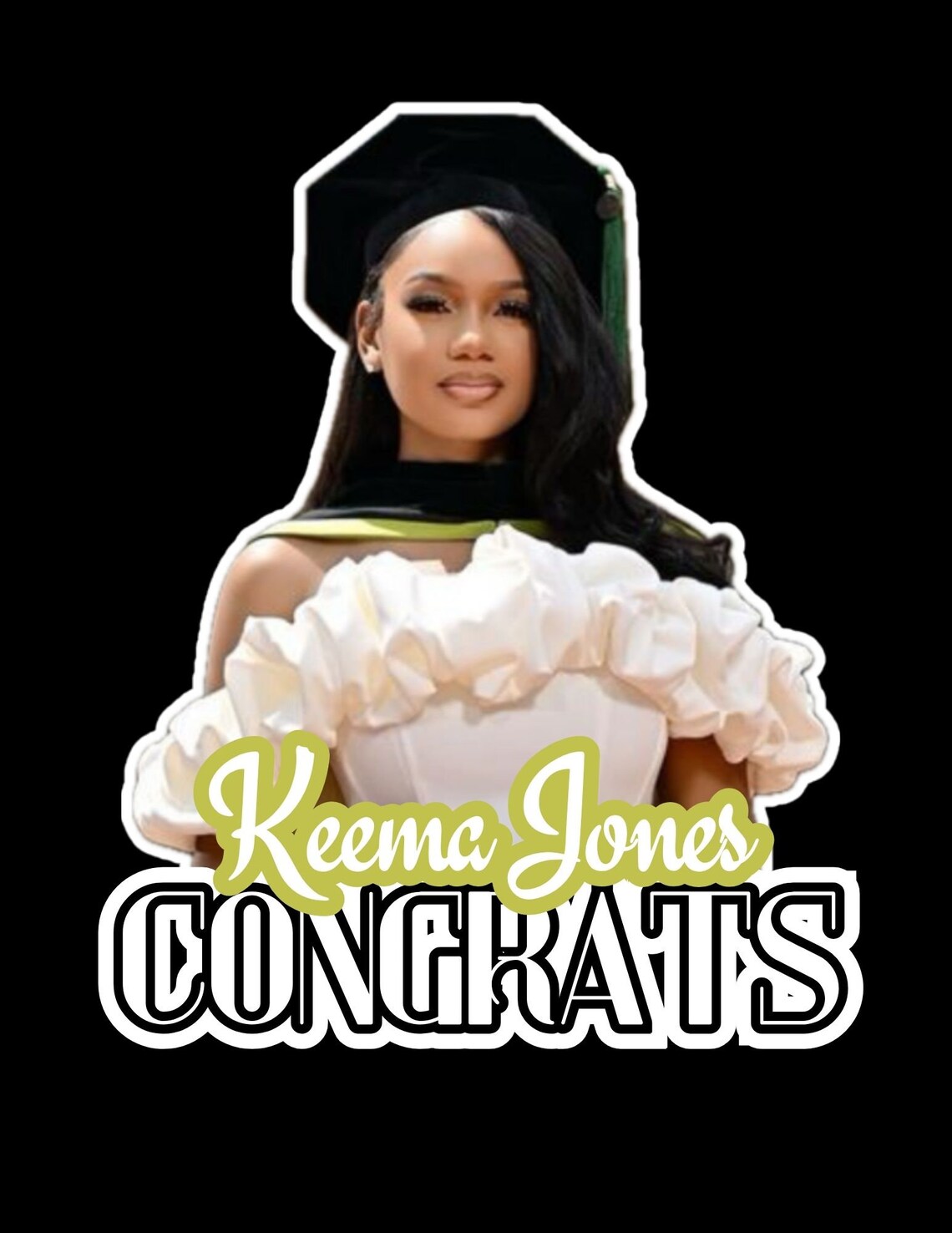 Graduation Paddle Fan Template, Personalized Graduation Fan, Custom ...