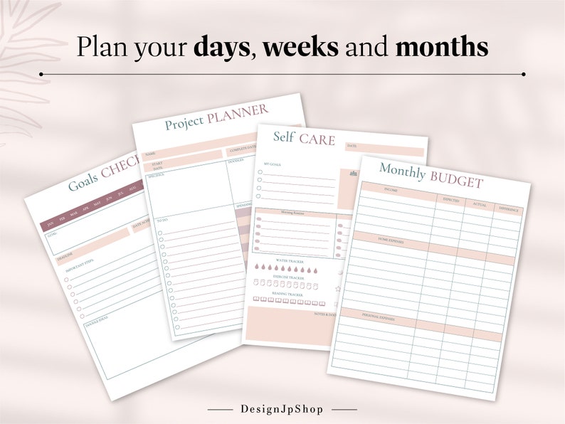 Life Management Printable Planner PDF Planner Digital Planner Instant ...