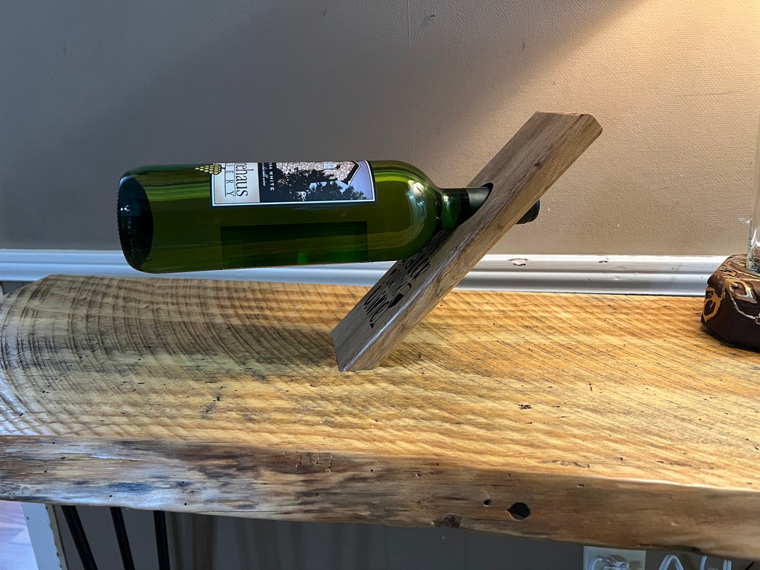 Gravity Wine Bottle Holder - Etsy