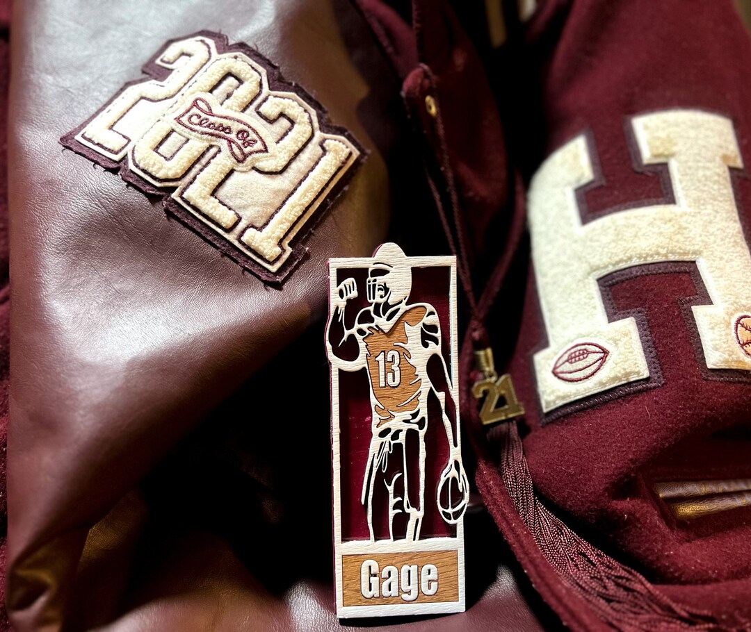 Custom Football Player Sign, Personalized Last Name Player Sign for ...