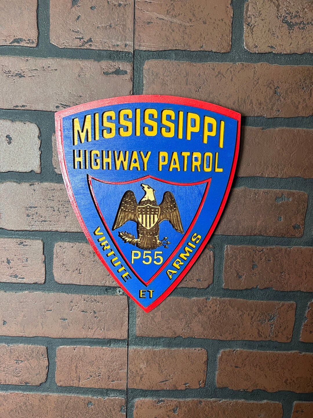 Mississippi State Trooper Shield Wall Art - Etsy