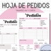 Spanish Printable Order Book: Small Business Sales Tracker (A4 & Letter ...
