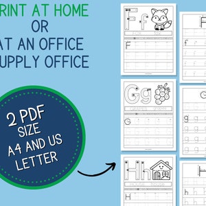 Alphabet Tracing Worksheets: Uppercase & Lowercase Practice (digital ...