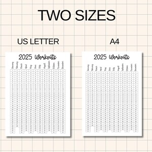 2025 Printable Fitness Monthly Workout Tracker, Workout Calendar ...