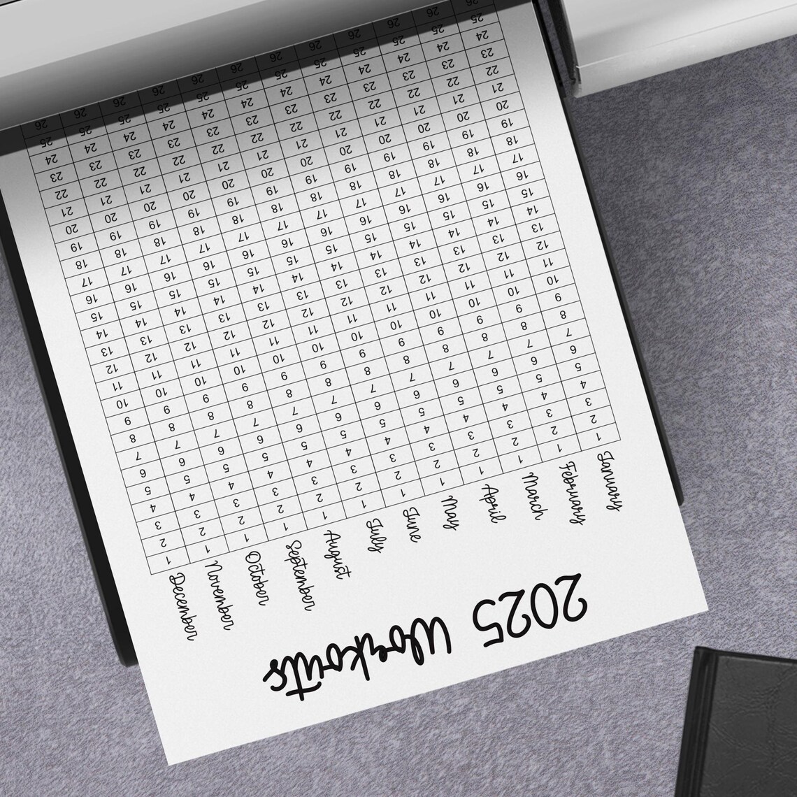 2025 Printable Fitness Monthly Workout Tracker, Workout Calendar ...