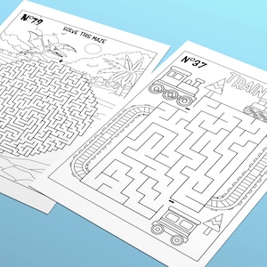 80 Printable Kids Mazes With Solutions | Fun Activities, Coloring Pages ...