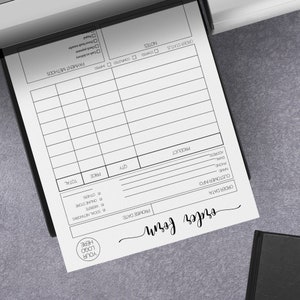 Editable Order Form Template for Small Businesses Keep Track of Your ...