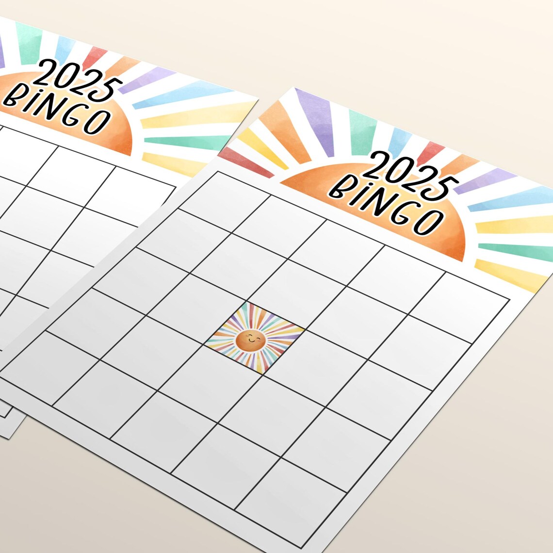 2025 Goal Setting Bingo Card: New Year Resolution Printable (digital ...