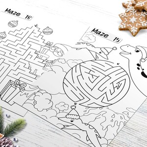 Christmas Mazes for Kids: 20 Printable Coloring Pages (digital Download ...