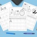 Alphabet Tracing Worksheets Uppercase & Lowercase Letters, Writing ...