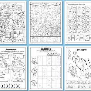 Number Tracing Worksheets 0-10: Preschool Math Activities (PDF) - Etsy