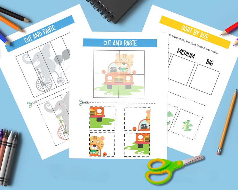 80 Fun Cut and Paste Activities for Kids | Preschool Learning ...