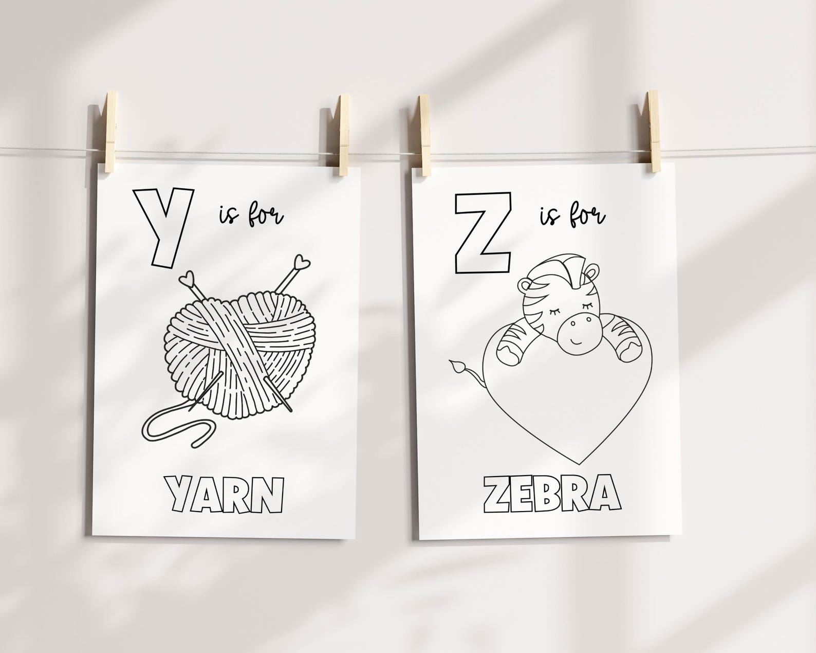 Valentine's Day Alphabet Coloring Book Printable, Valentine's Day ...