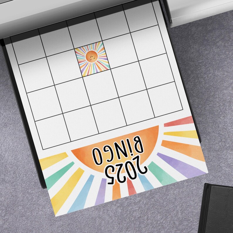 2025 Goal Setting Bingo Card: New Year Resolution Printable (digital ...