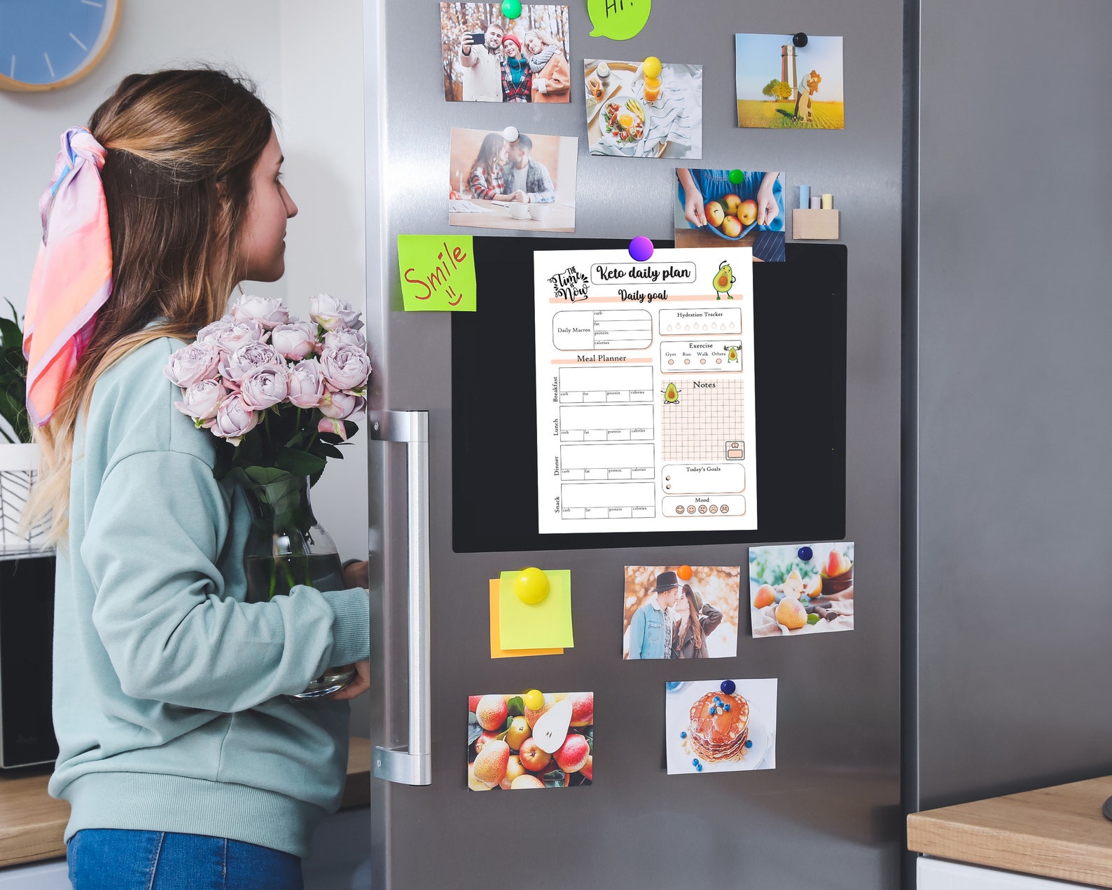 Printable Keto Daily Plan , Macros & Meal Tracking Log Ketogenic Diet ...