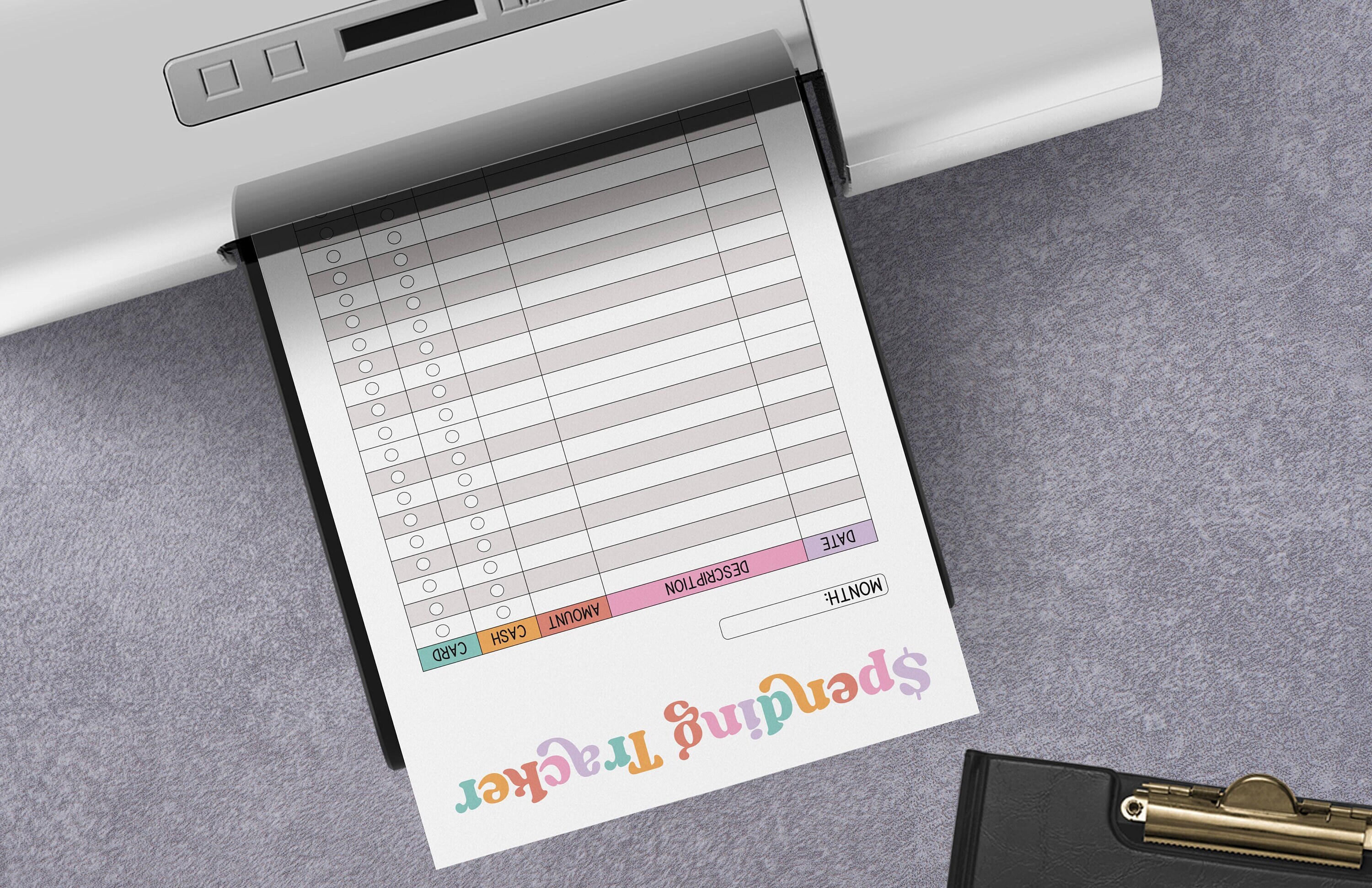 Printable Spending Tracker, Transaction Log Purchase Recorder, Money ...