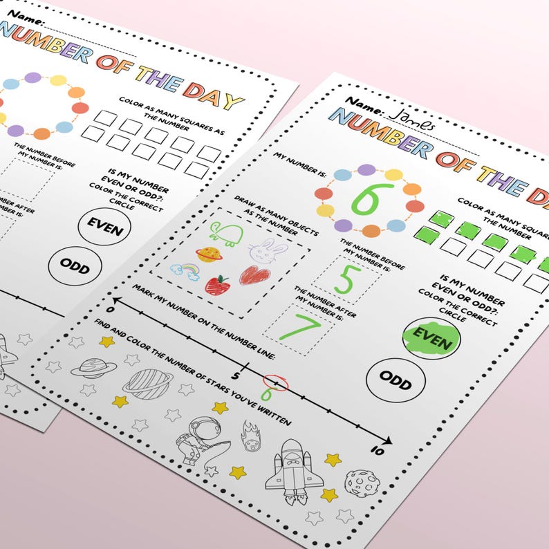 Number Learning Printable Fun & Educational Math Activities for ...