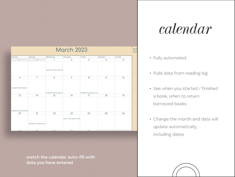 Book Tracker Spreadsheet, Daily Reading Log Google Sheets, Book ...