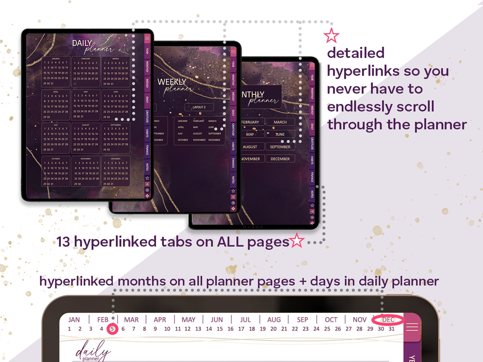 All in One Undated Digital Planner Bundle for Goodnotes - Etsy