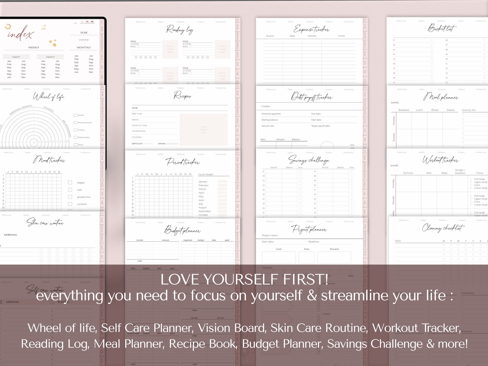 Samsung Notes Planner | Undated Android Digital Planner | Monthly ...