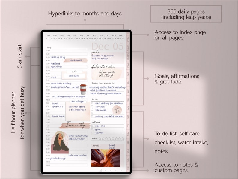 Samsung Notes Planner Undated Android Digital Planner - Etsy
