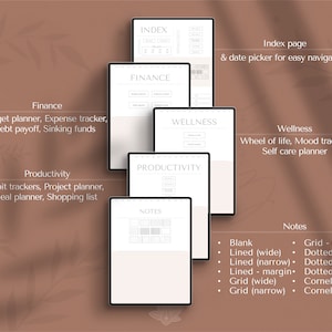 Digital Gratitude Journal With Affirmations for Ipad, Goodnotes, 5 ...