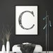 Printable Wall Art, Monogram C, Letter Poster, Office Decor, Kids Wall ...