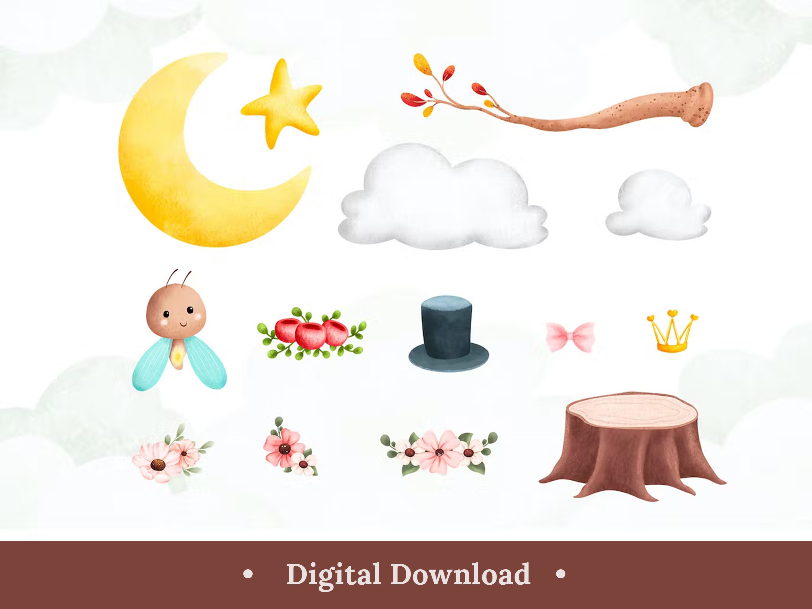 Watercolor Owl Clipart Cute Pastel Animals Png for Kids Baby Nursery ...