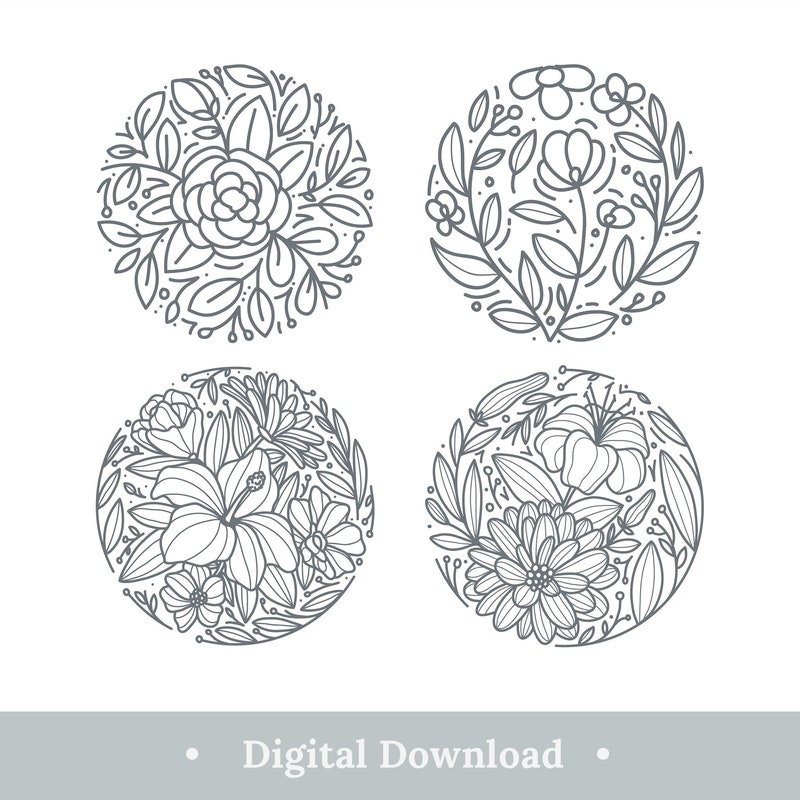 Floral Svg - Etsy