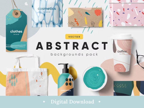 Aesthetic Design Png Abstract Shapes Clipart Pastel Colorful - Etsy