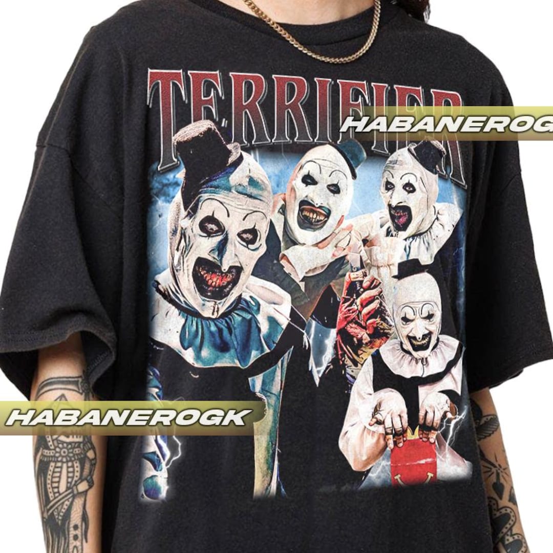 Limited Terrifier Horror Movie Vintage T-shirt, Terrifier Movie Gift ...