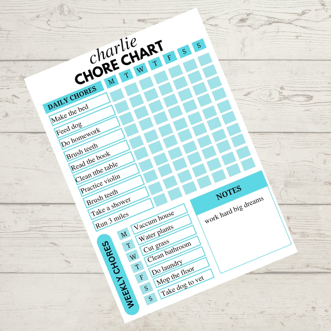 Editable Custom Chore Chart for Kids| Routine Chart |kids Chore Chart ...
