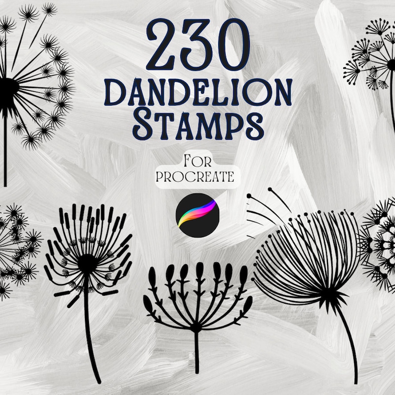 Dandelion Stamp - Etsy UK