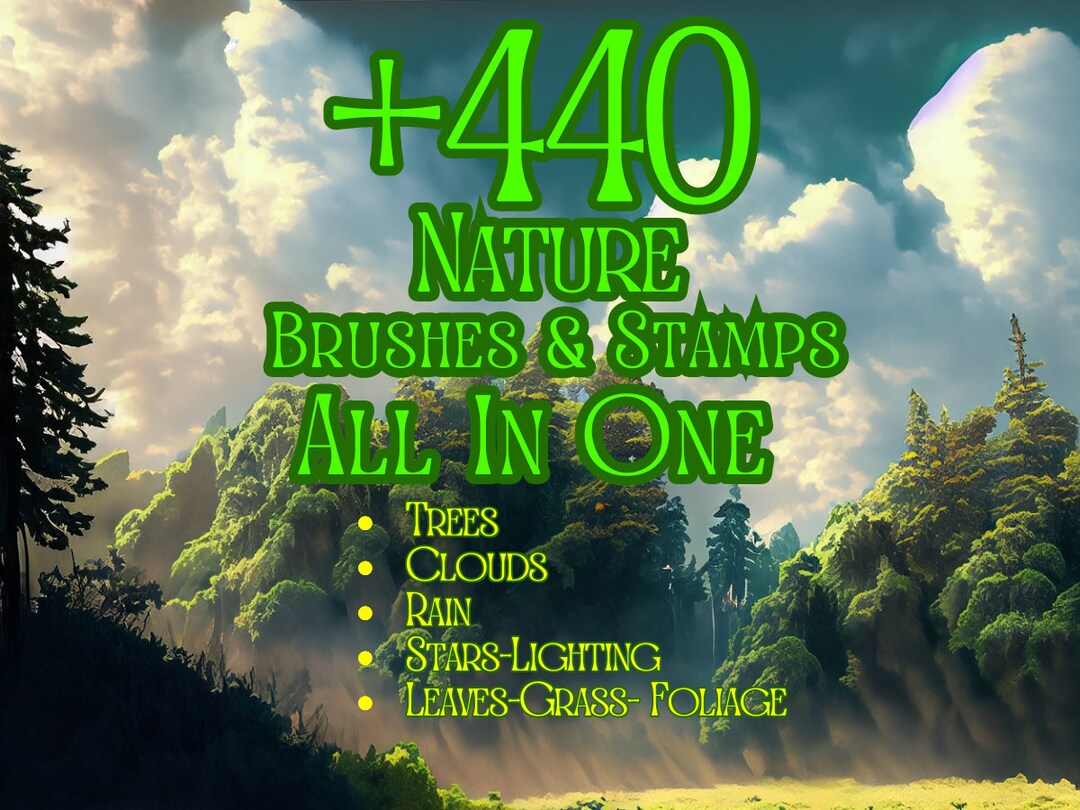 Procreate Nature Brushes | Procreate Nature Bundle | Procreate Foliage Brushes | Nature Stamps ...