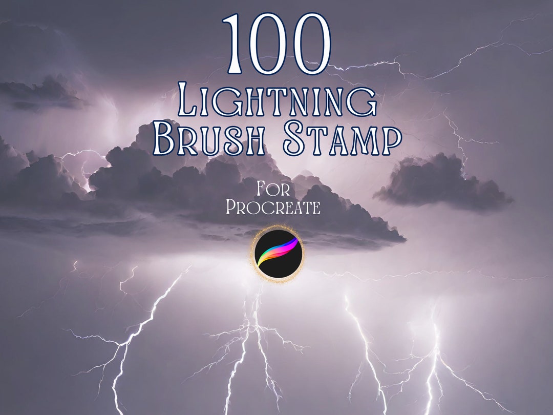 Lightning Brushes | 100 Procreate Lightning | Thunder Brush Procreate | Thunder Brush - Etsy