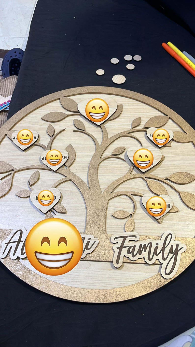 Family Tree Laser Cut File, CNC Router Ready (digital Download) - Etsy