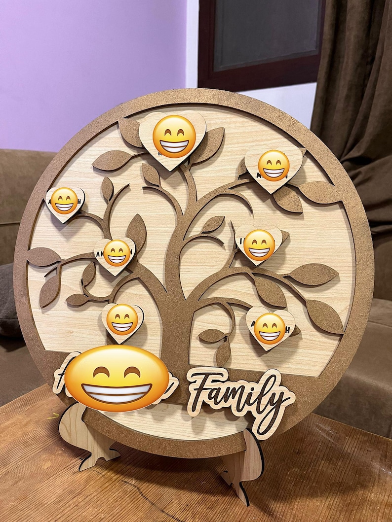 Family Tree Laser Cut File, CNC Router Ready (digital Download) - Etsy UK