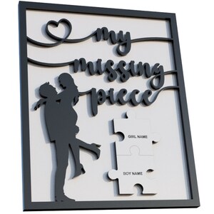 Missing Piece Puzzle SVG: Custom Laser Cut File (digital Download) - Etsy