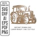 Tractor DXF Cut File Tractor Png Tractor Sign Tractor Ornament Boy ...