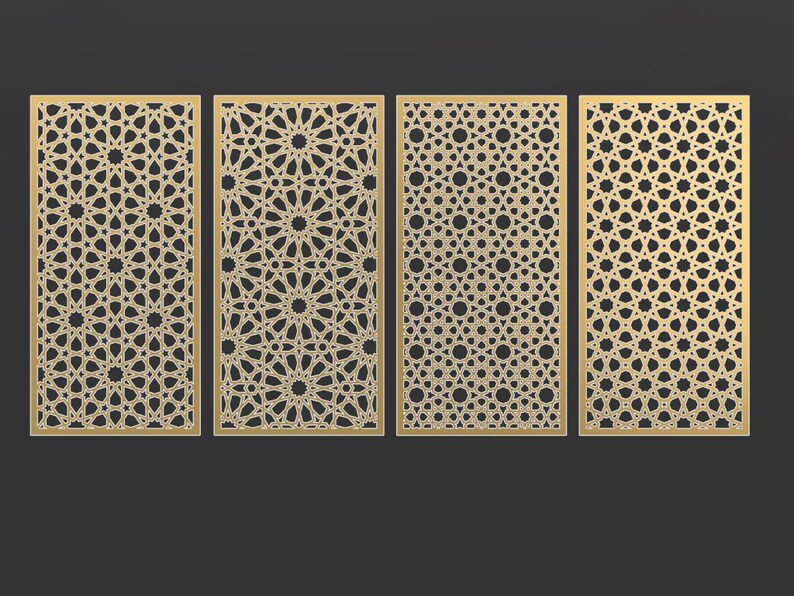Islamic Geometric Laser Cut Panels | Arabesque CNC Files (digital ...