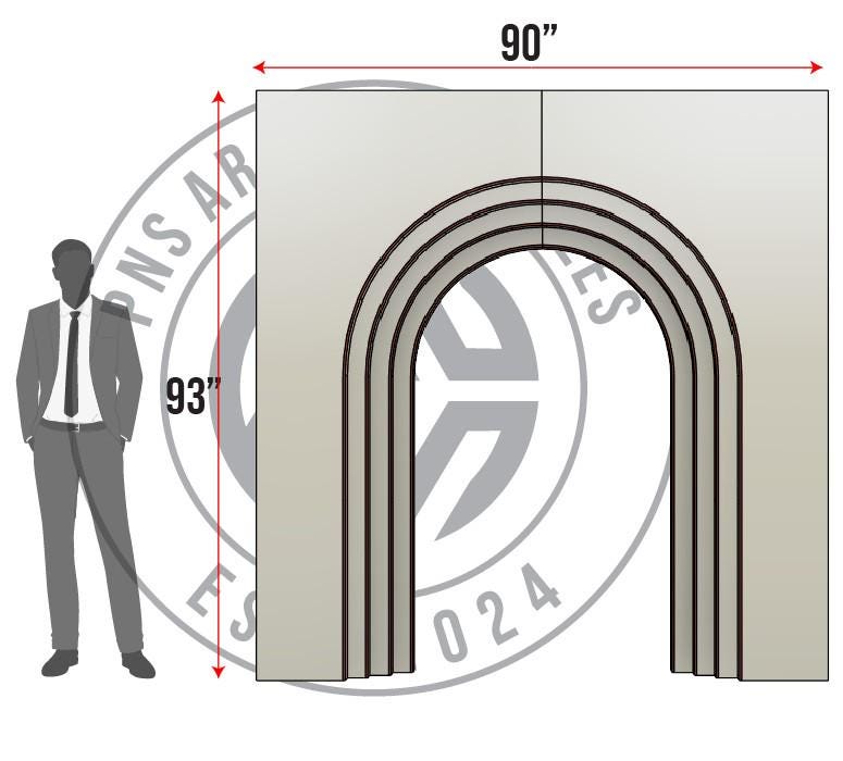 Layered 3D Arch Backdrop Cnc Laser Plasma File, Dxf, Ai, Eps - Etsy