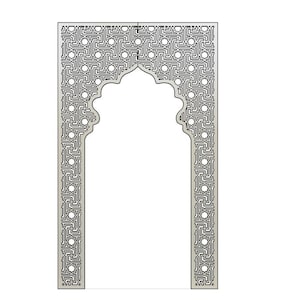 Islamic Mihrab Arch Wall Panel: Laser Cut CNC Prayer Niche (digital ...