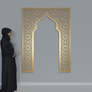 Islamic Pattern Arch Frame Backdrop Svg File Arch Arabic Laser Cut File ...