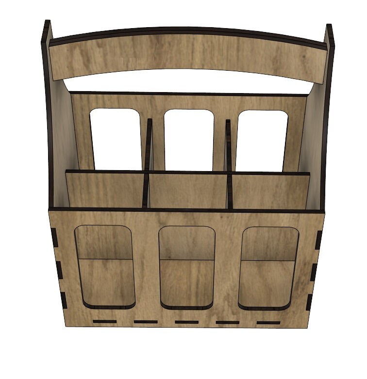 Beer Caddy Laser Cut Files Beer Caddy Laser File, DXF SVG Vector Desk ...