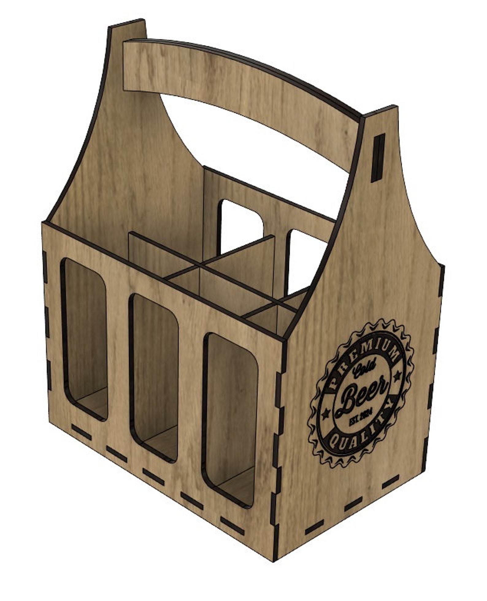 Beer Caddy Laser Cut Vector Files, SVG , Ai , Dxf , Eps , Pdf , Png - Etsy