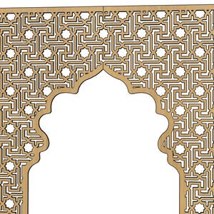 Islamic Mihrab Arch Wall Panel: Laser Cut CNC Prayer Niche (digital ...