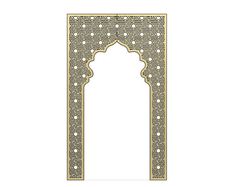 Islamic Mihrab Arch Wall Panel: Laser Cut CNC Prayer Niche (digital ...