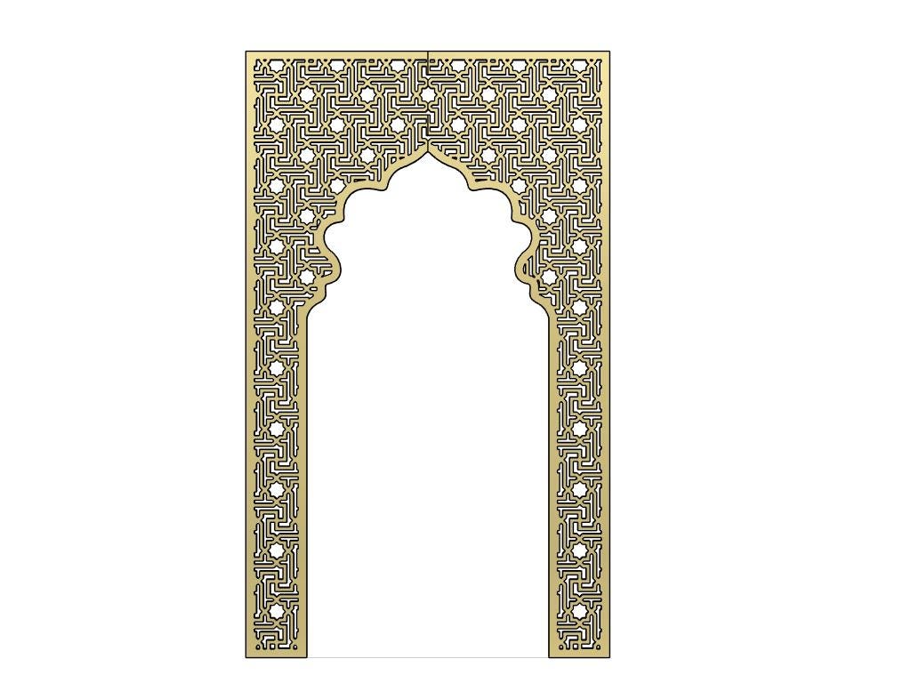 Islamic Mihrab Arch Wall Panel: Laser Cut CNC Prayer Niche (digital ...
